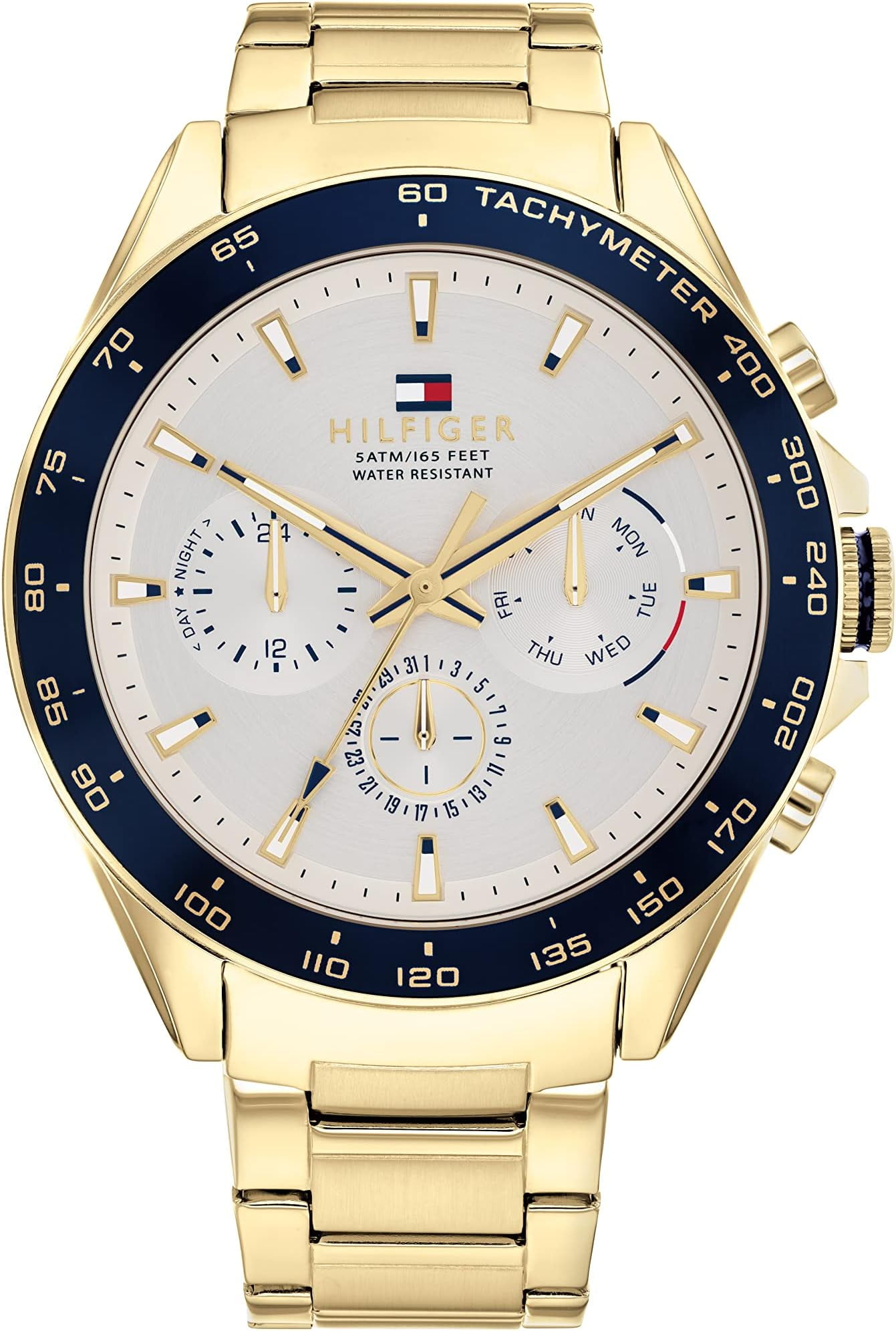 Tommy Hilfiger 1791969 Mens Quartz W/Resistant Stainless Steel Gold ...