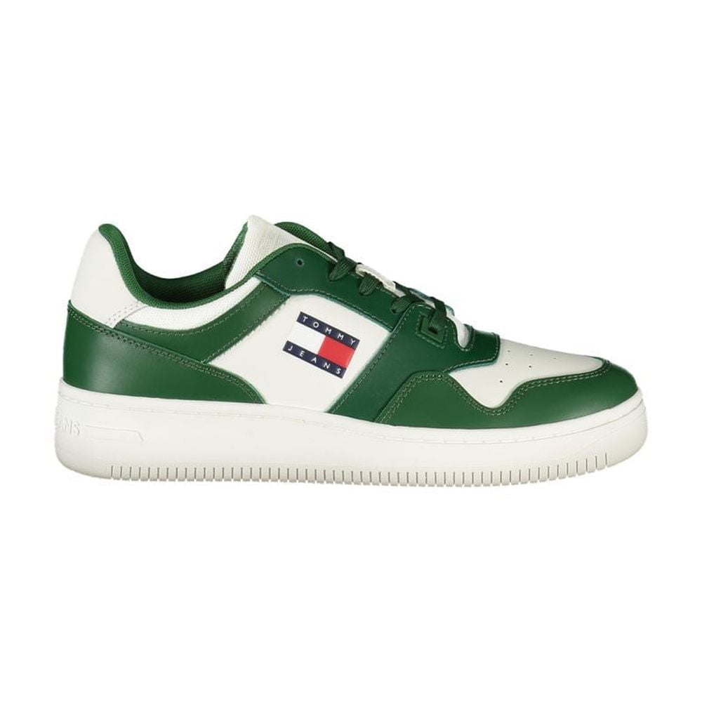 Tommy Hilfiger Green Leather Men Sneaker - Walmart.com