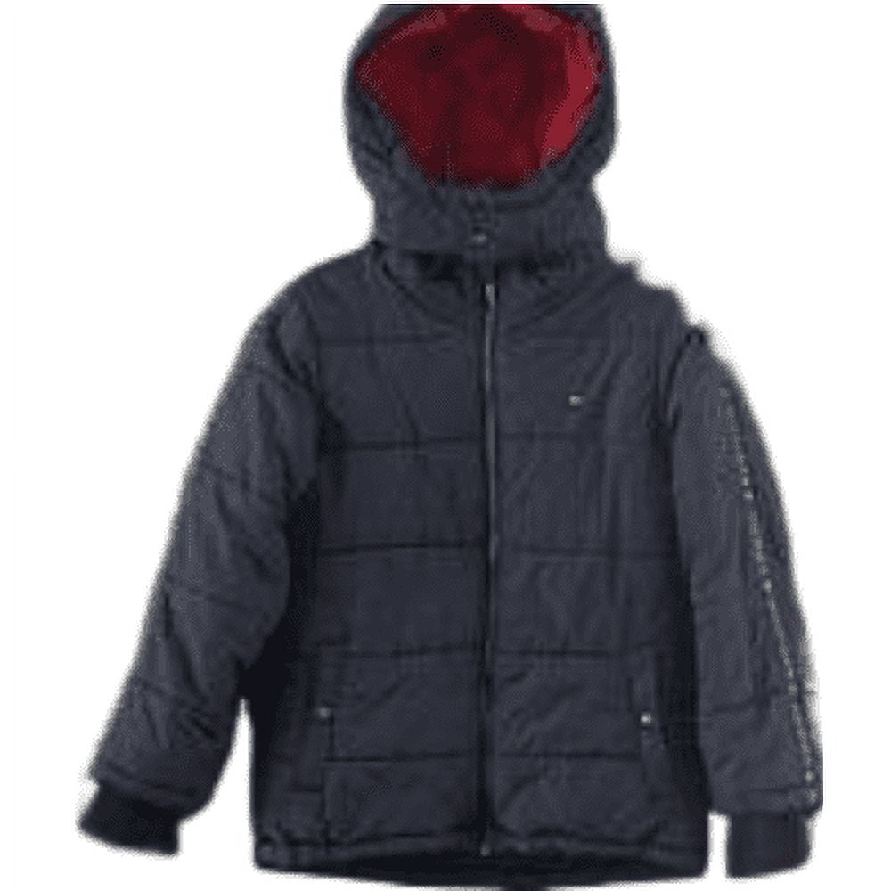 Tommy Hilfiger Kids Packable Hooded Puffer Jacket (Navy Blazer, 10-12 ...