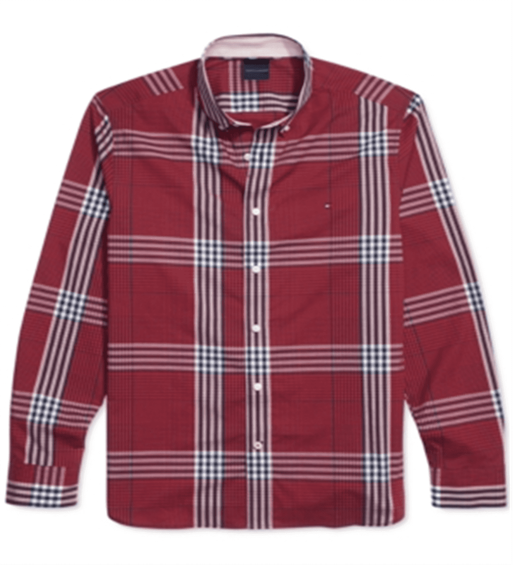 Tommy Hilfiger Men's Adaptive Magnetic Long Sleeve Button Down Shirt ...