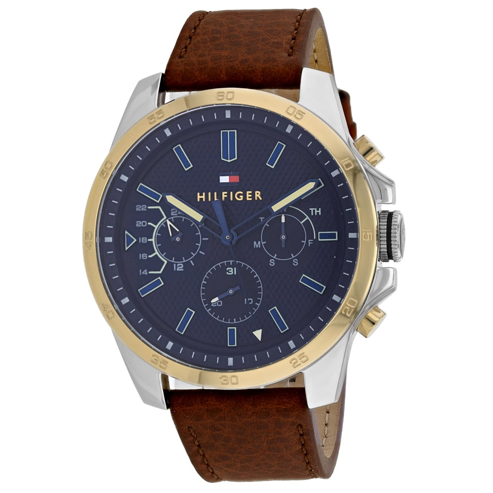 Tommy Hilfiger Men's Decker Blue Dial Watch - 1791561 - Walmart.com
