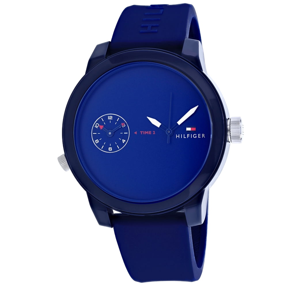 Tommy Hilfiger Men's Denim Blue Dial Watch - 1791325 - Walmart.com