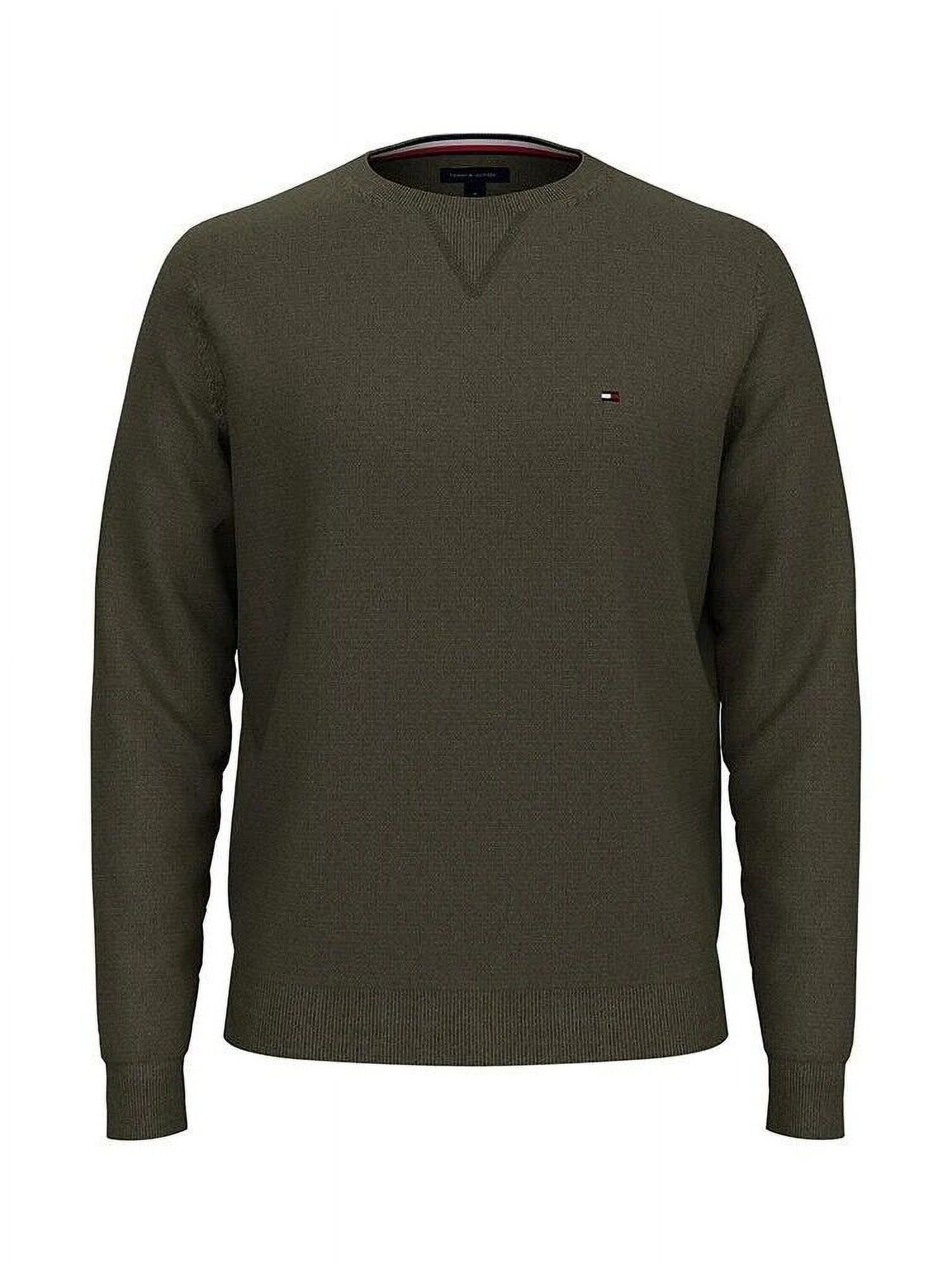 Tommy Hilfiger Men's Essential Crewneck Sweater Army Green XS B4HP ...