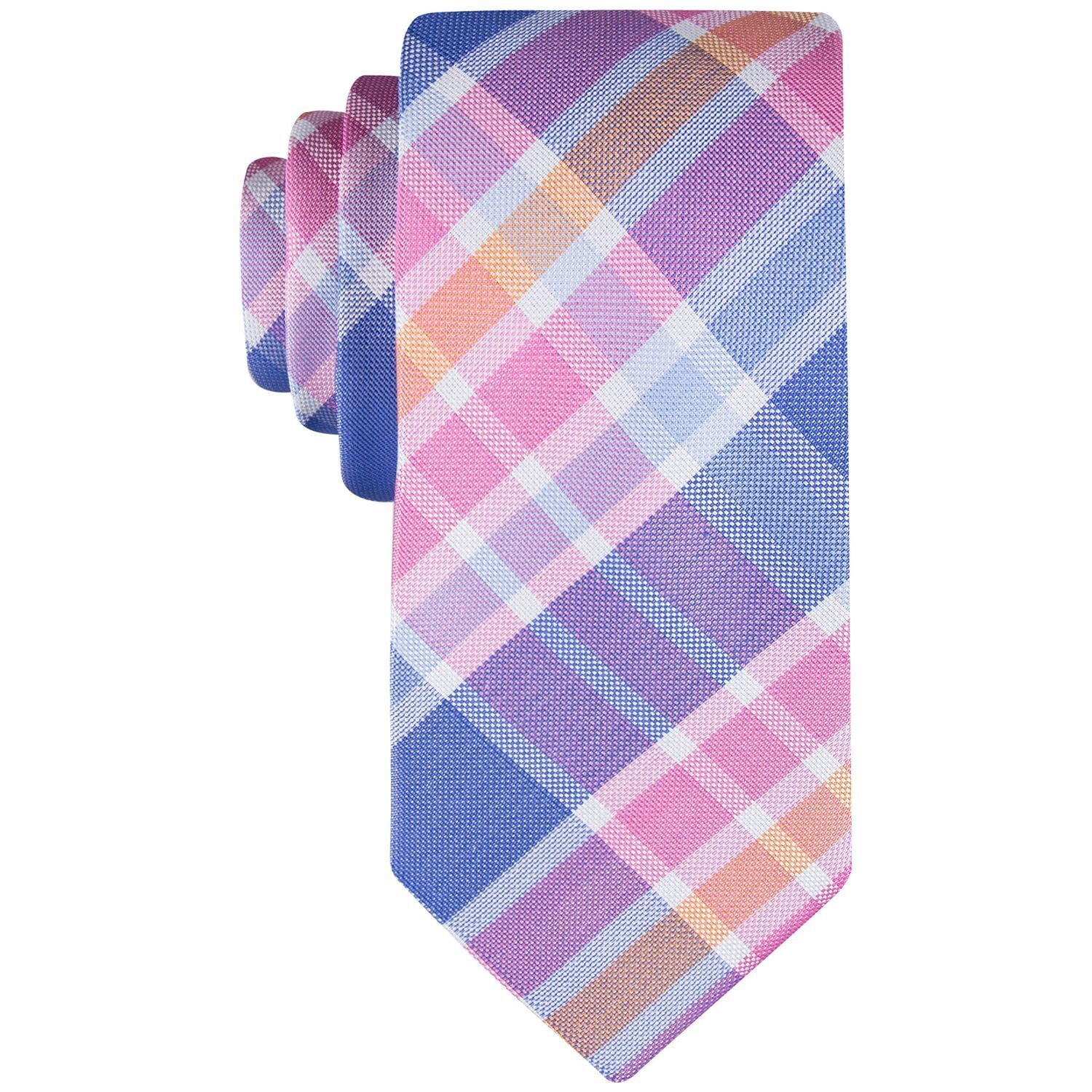 Tommy Hilfiger Men's Festive Plaid Tie Necktie Classic 3" Silk Blend ...
