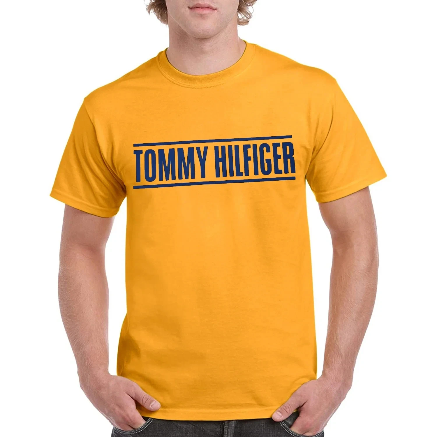 Tommy Hilfiger Men's Logo Graphic T-Shirt Papaya Medium - Walmart.com