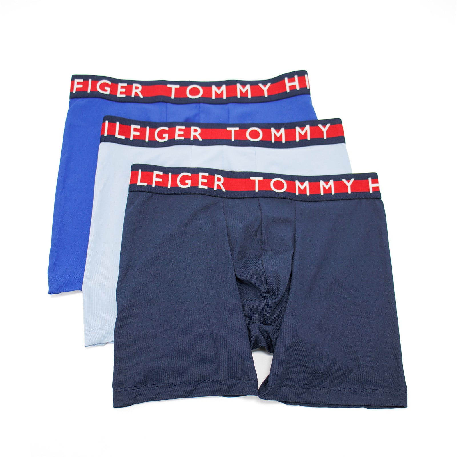 Tommy Hilfiger Men's Micro Rib Boxer Briefs 3 Pack, Cobalt Blue,M - US ...
