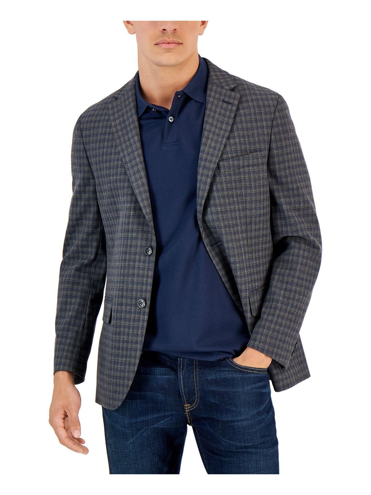 Tommy Hilfiger Mens Conrad Check Print Modern Fit Sportcoat - Walmart.com