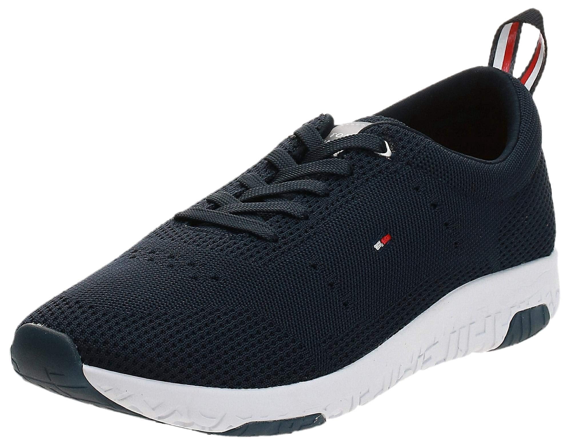 Tommy Hilfiger Mens Corporate Knit Running Style Sneakers Blue 11 ...