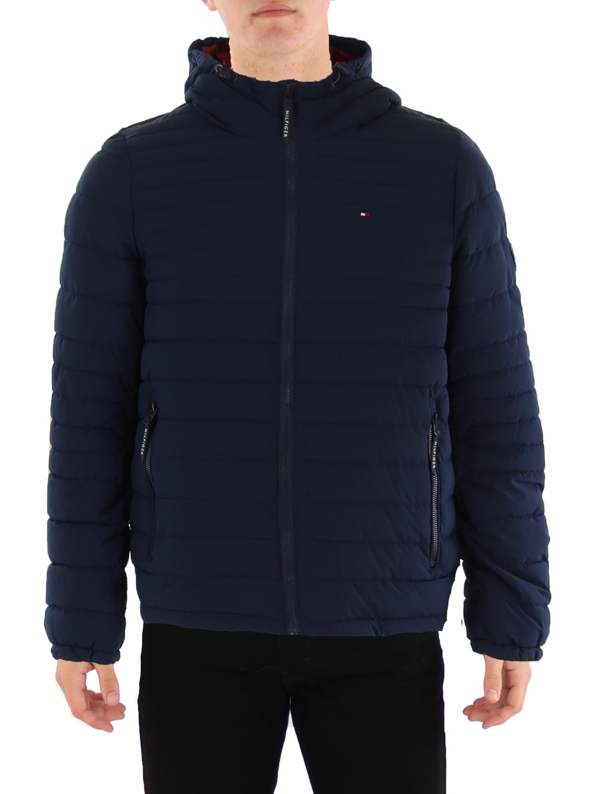 Tommy Hilfiger Mens Insulated Hooded Puffer Jacket - Walmart.com