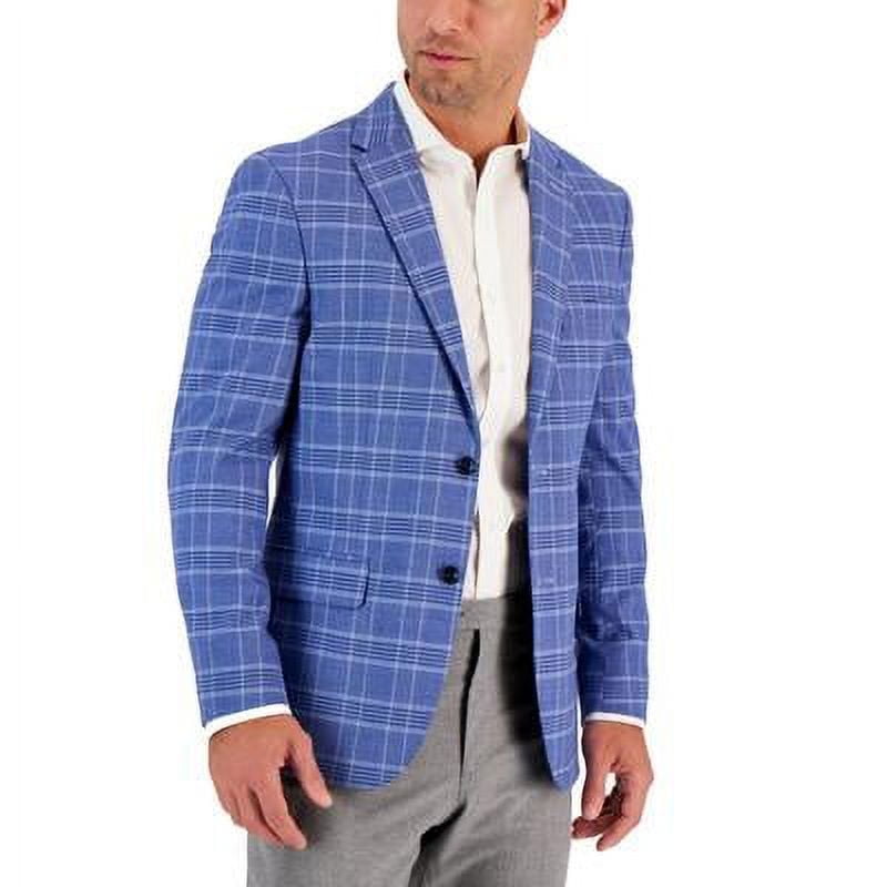 Tommy Hilfiger Mens Modern-Fit Check Sport Coat 38 Regular Blue Blazer ...