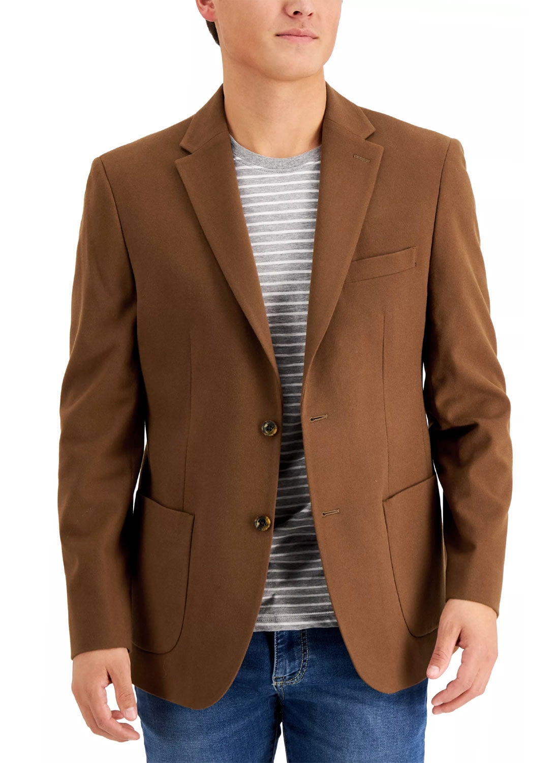 Tommy Hilfiger Mens Modern-Fit Solid Blazer 38 Regular Tobacco Sport Coat - NWT - Walmart.com