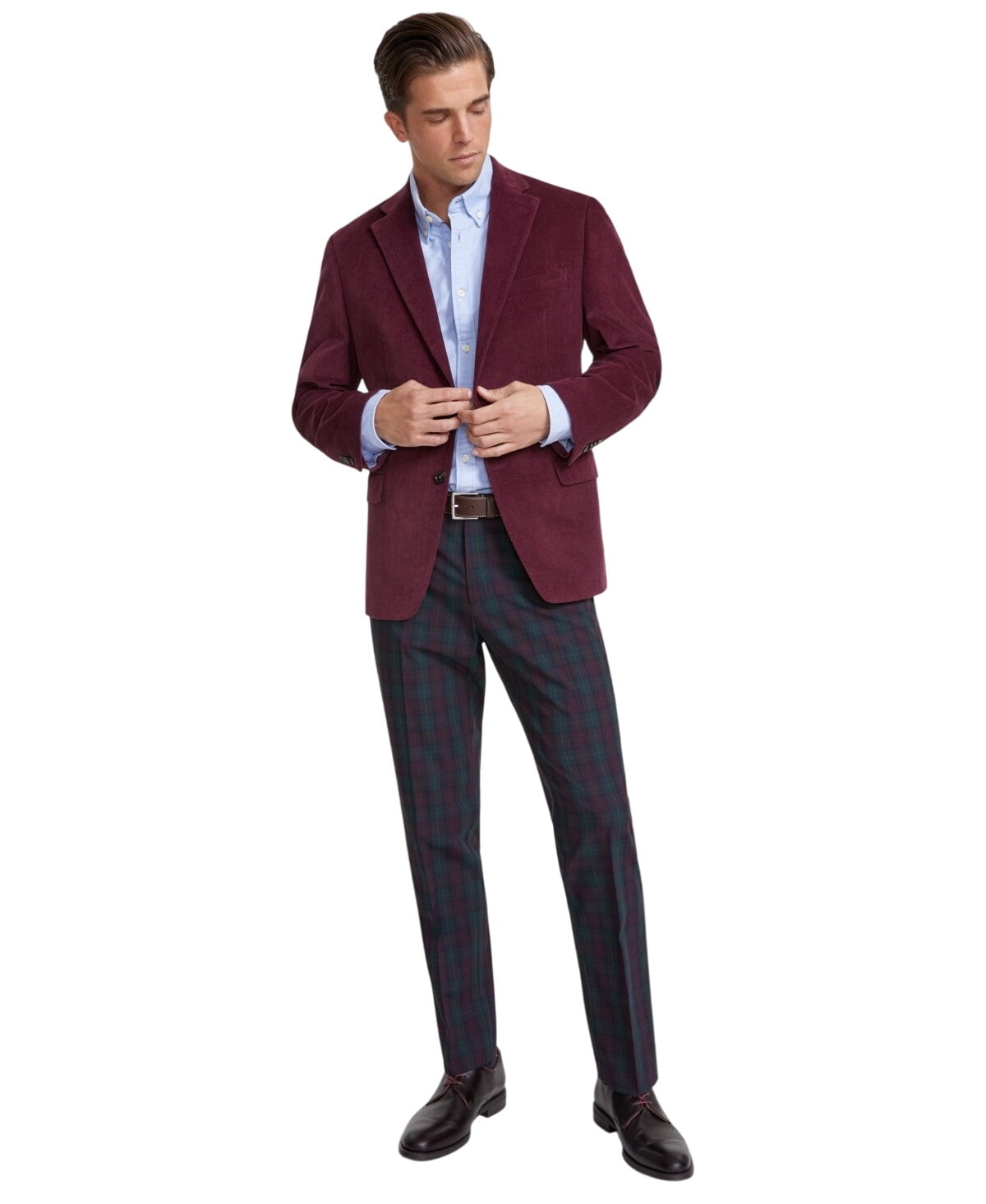 Tommy Hilfiger Men's Modern-Fit Corduroy Elbow Patch Sport Coat ...