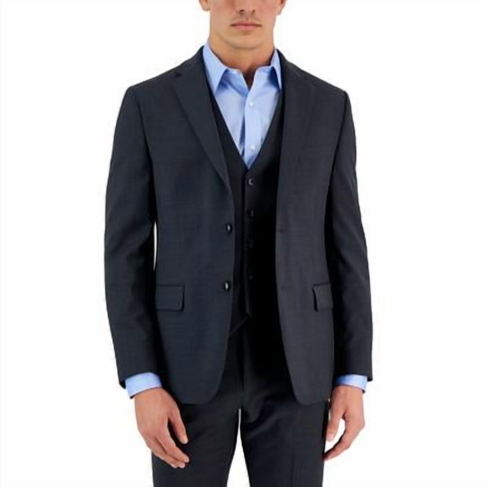 Tommy Hilfiger Mens Modern fit Suit Jacket Blazer 46 L Charcoal Grey ...