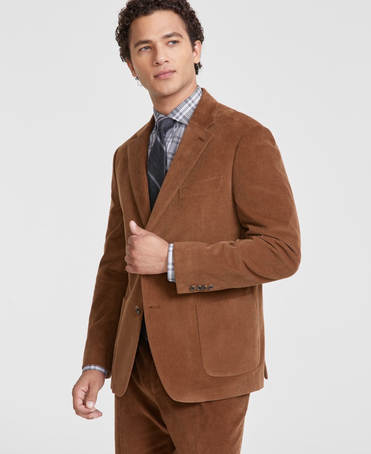 Tommy Hilfiger Mens Modern fit Suit Jacket Blazer 48 R Beige Solid ...