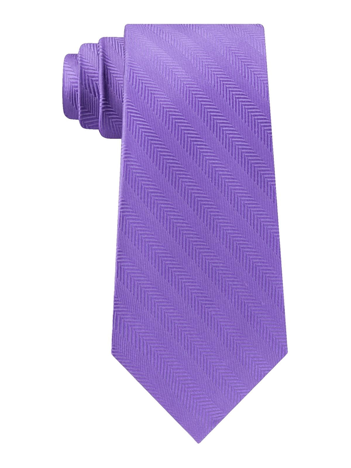 Tommy Hilfiger Mens Silk Business Neck Tie Purple O/S - Walmart.com