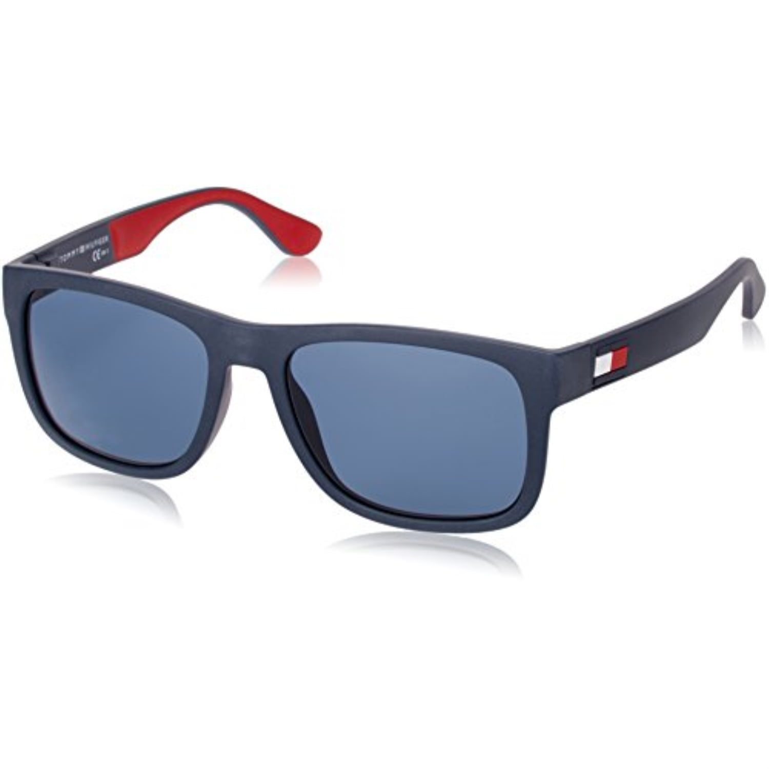 Tommy Hilfiger TH 1556/S Plastic Unisex Rectangle Sunglasses Blue Red ...