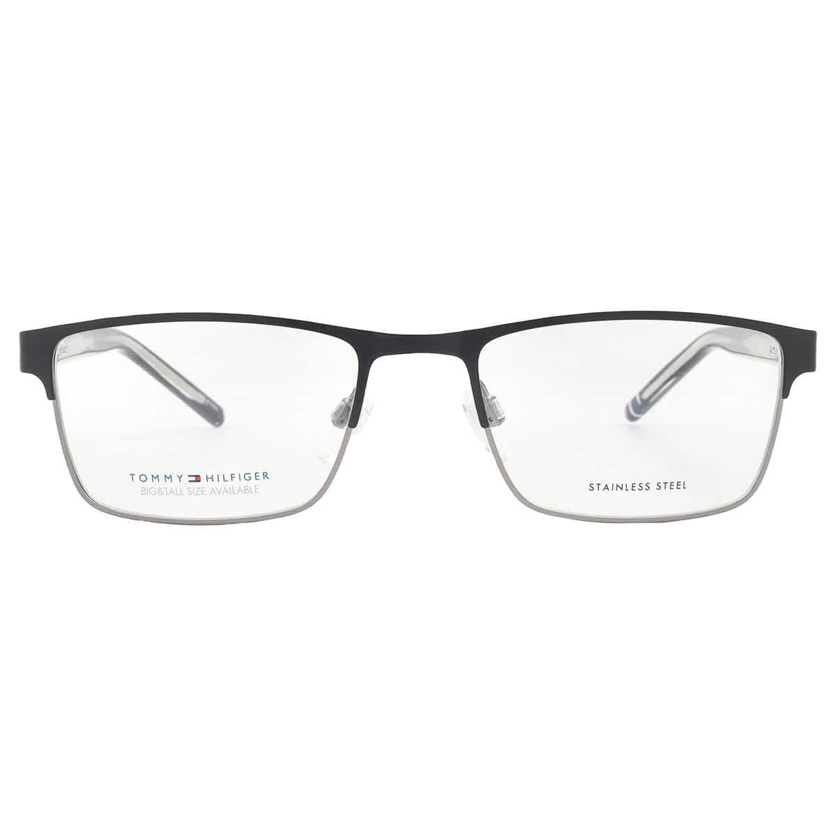 Tommy Hilfiger TH 1944 0RZZ 00 Men's Metal Rectangular Eyeglasses ...
