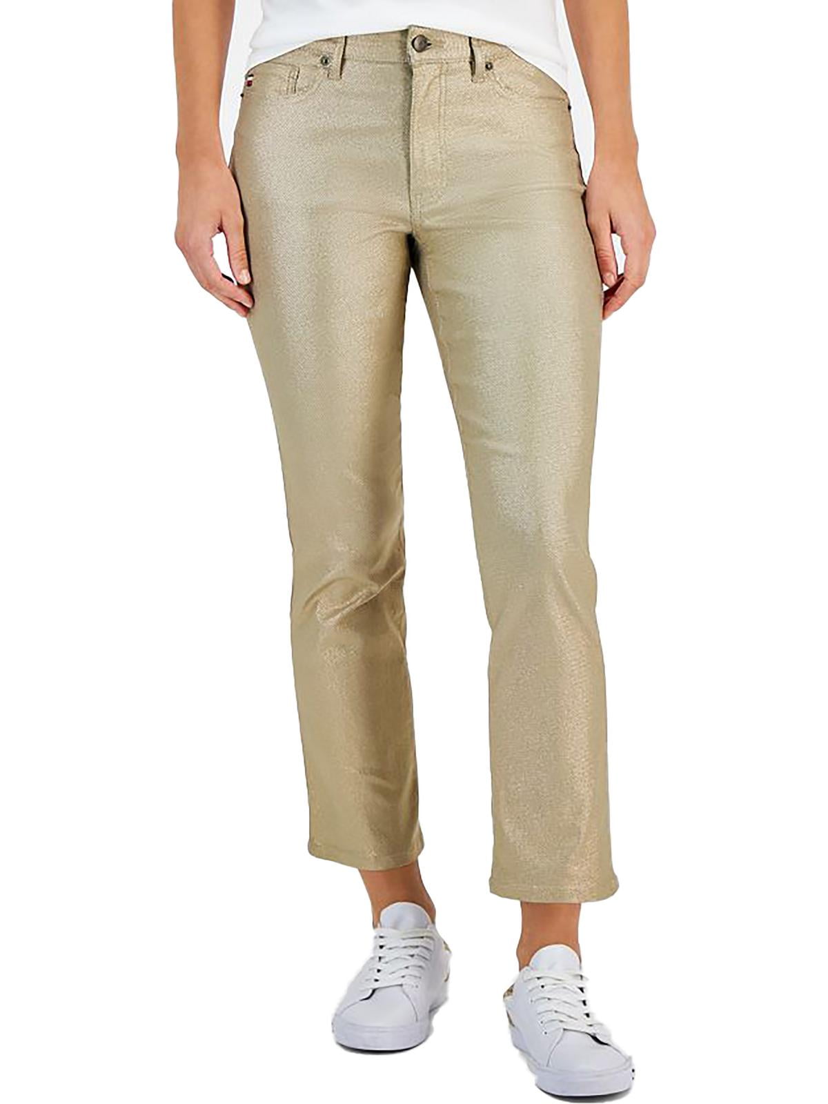 Tommy Hilfiger Womens Plus Metallic Denim Skinny Jeans - Walmart.com