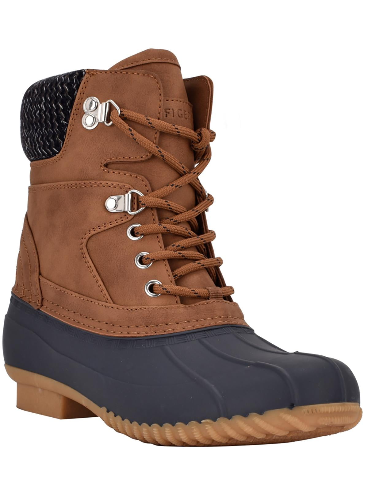 Tommy Hilfiger Womens Rainah Ankle Lace Up Rain Boots - Walmart.com