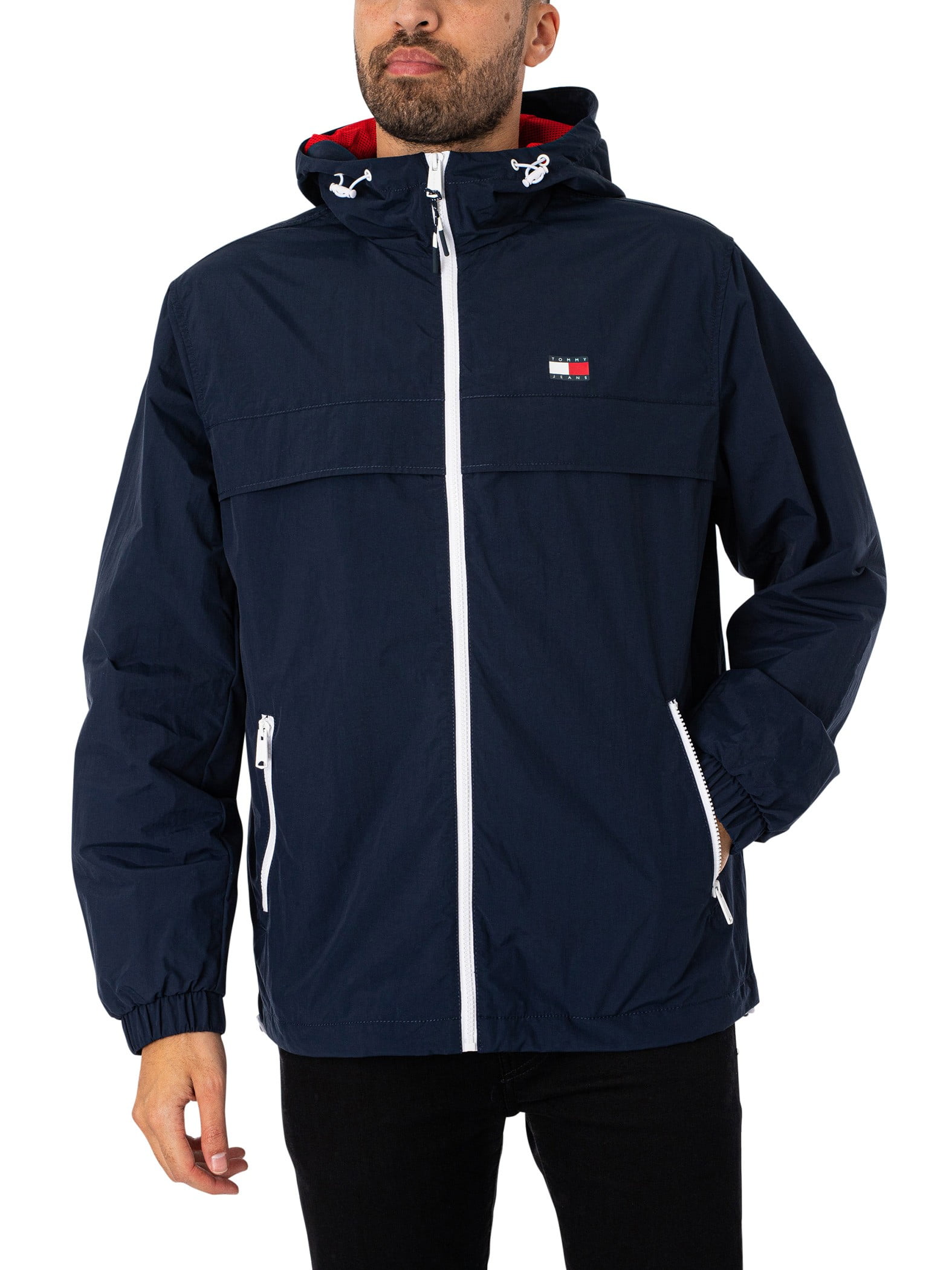 Tommy Jeans Chicago Windbreaker Jacket, Blue - Walmart.com