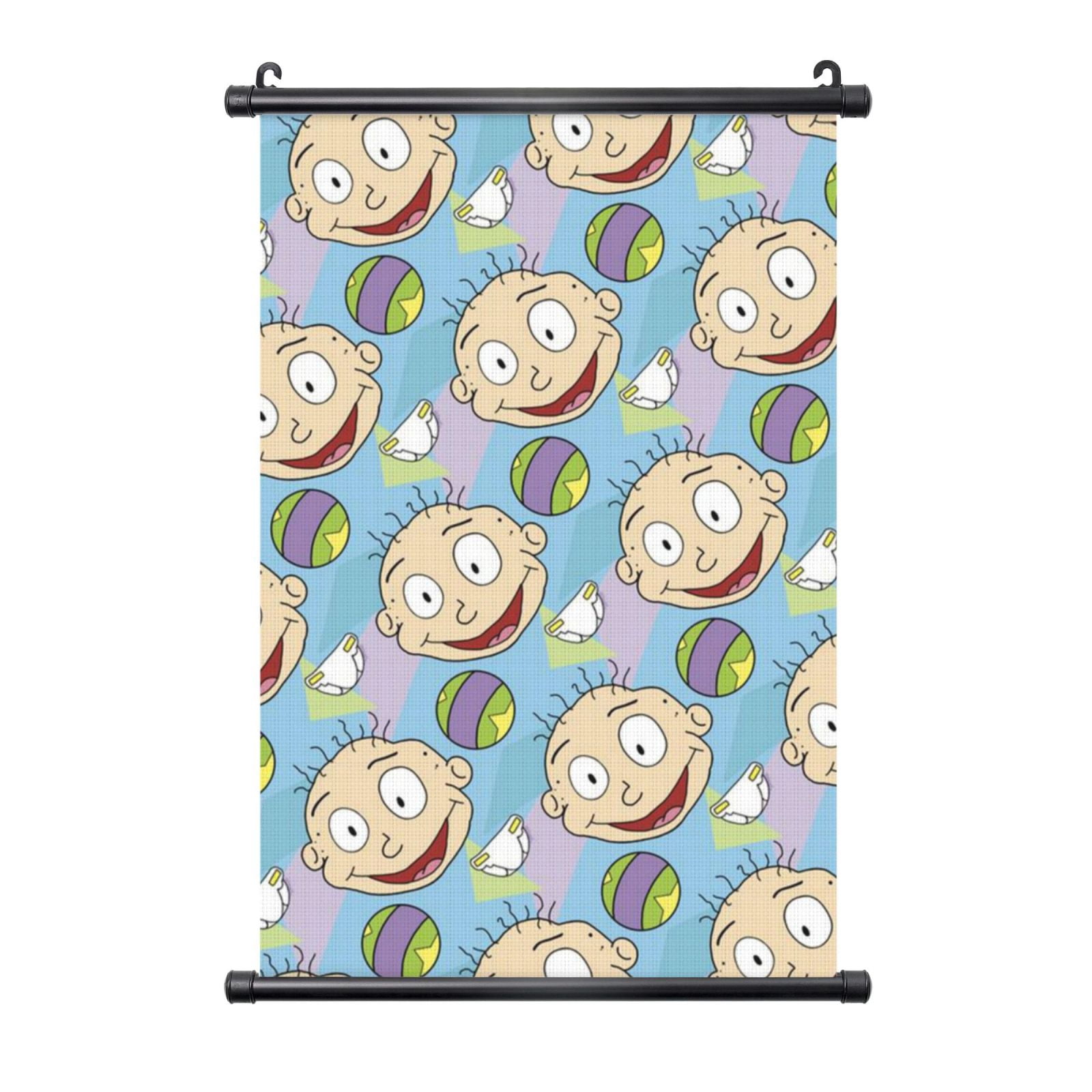 Tommy Rugrats Black Plastic Shaft Hanging Poster Decor Canvas Wall ...