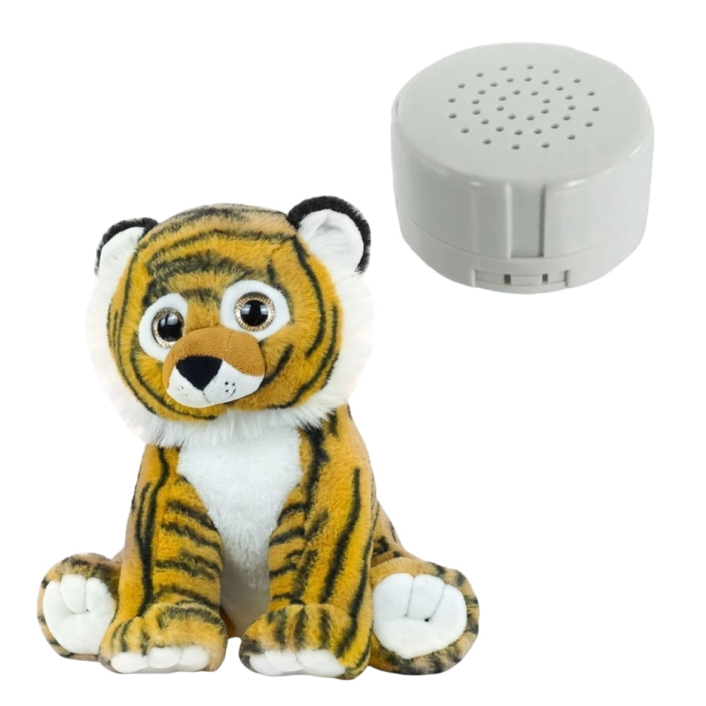 Tommy Tiger 8 Inch Stuffed Animal Toy – Soft Plush Toy with Recorder ...