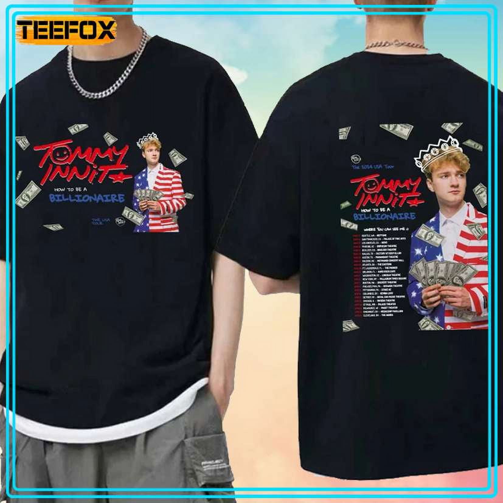 TommyInnit USA Tour 2024 Concert T-Shirt - Walmart.com