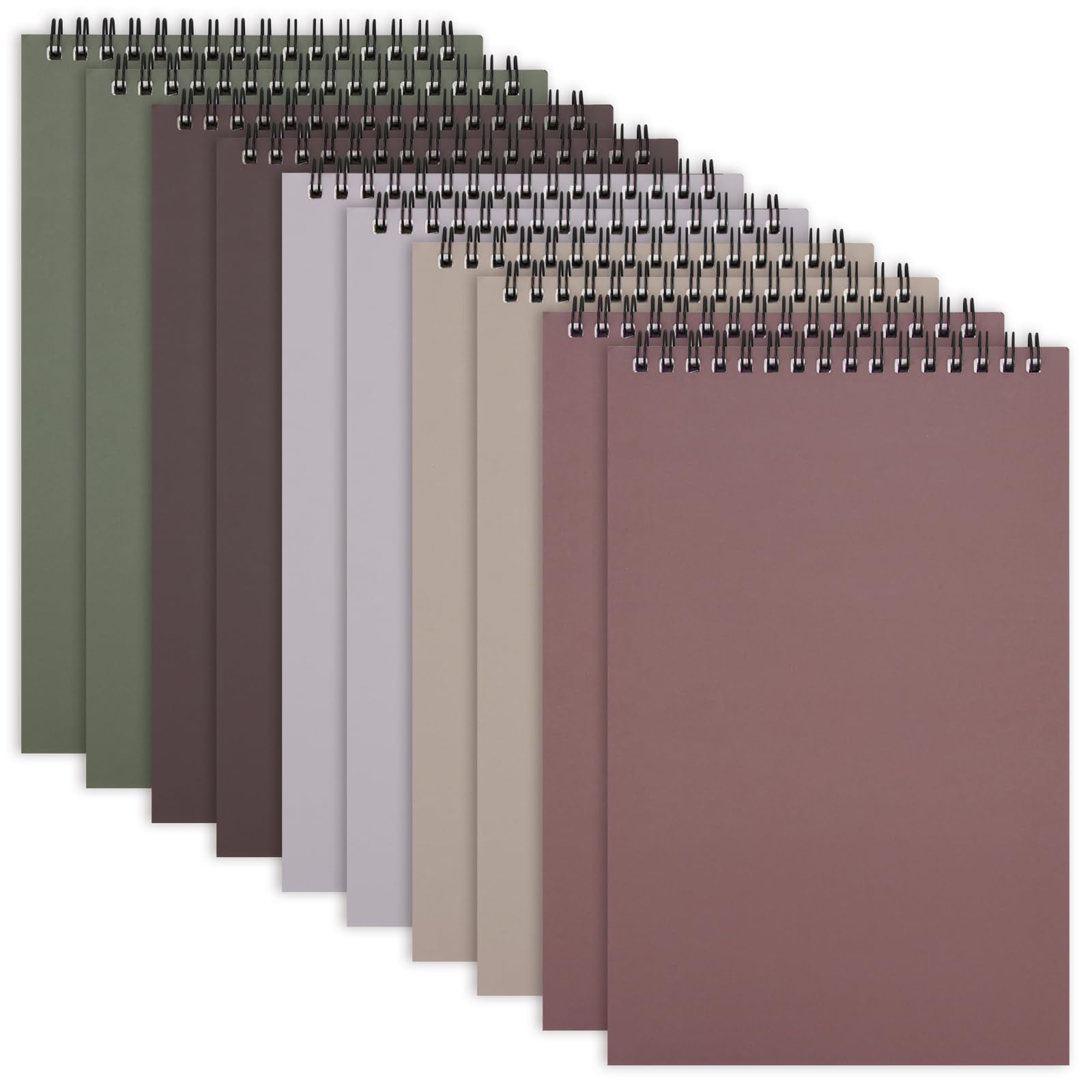 Tomnk woo 10-Pack 6x9” Spiral Steno Pads, Gregg Rule, 60 Sheets ...