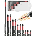 Tomorotec 11PCS Magnetic Phillips Screwdriver Drill Bit Set - Anti-Slip ...