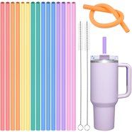 CocoStraw 10 Reusable Straws - Stainless Steel Drinking - Set of 10 ...