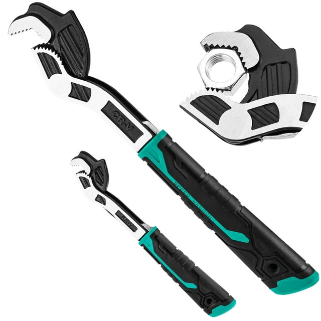 Tomorotec 2-Pack Adjustable Wrenches for Home, Auto, Bike Repairs ...