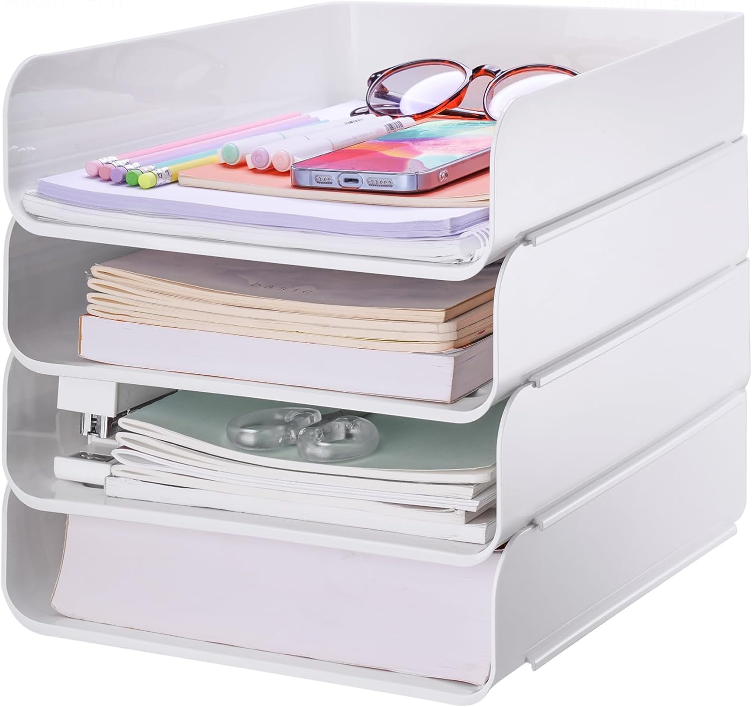 Tomorotec A4 Size Stackable Desk Letter Tray Set, Philippines | Ubuy