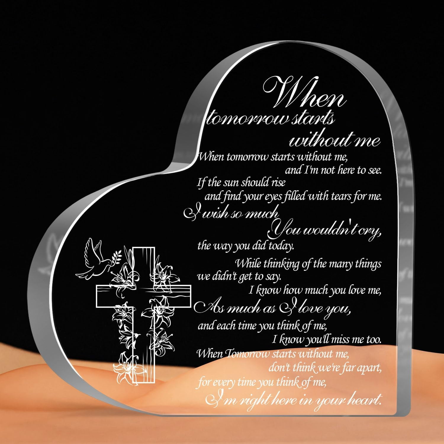 When Tomorrow Starts without Me Sign, Loss of Loved One Sympathy Gift ...