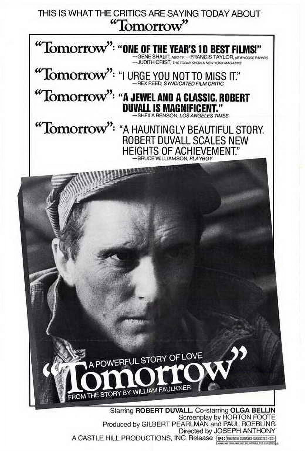 Tomorrow - movie POSTER (Style A) (27" x 40") (1973) - Walmart.com