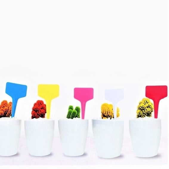 TomorrowSeeds - 5 Colors Mix T-Shaped Plant Labels - 10 Labels - Garden ...