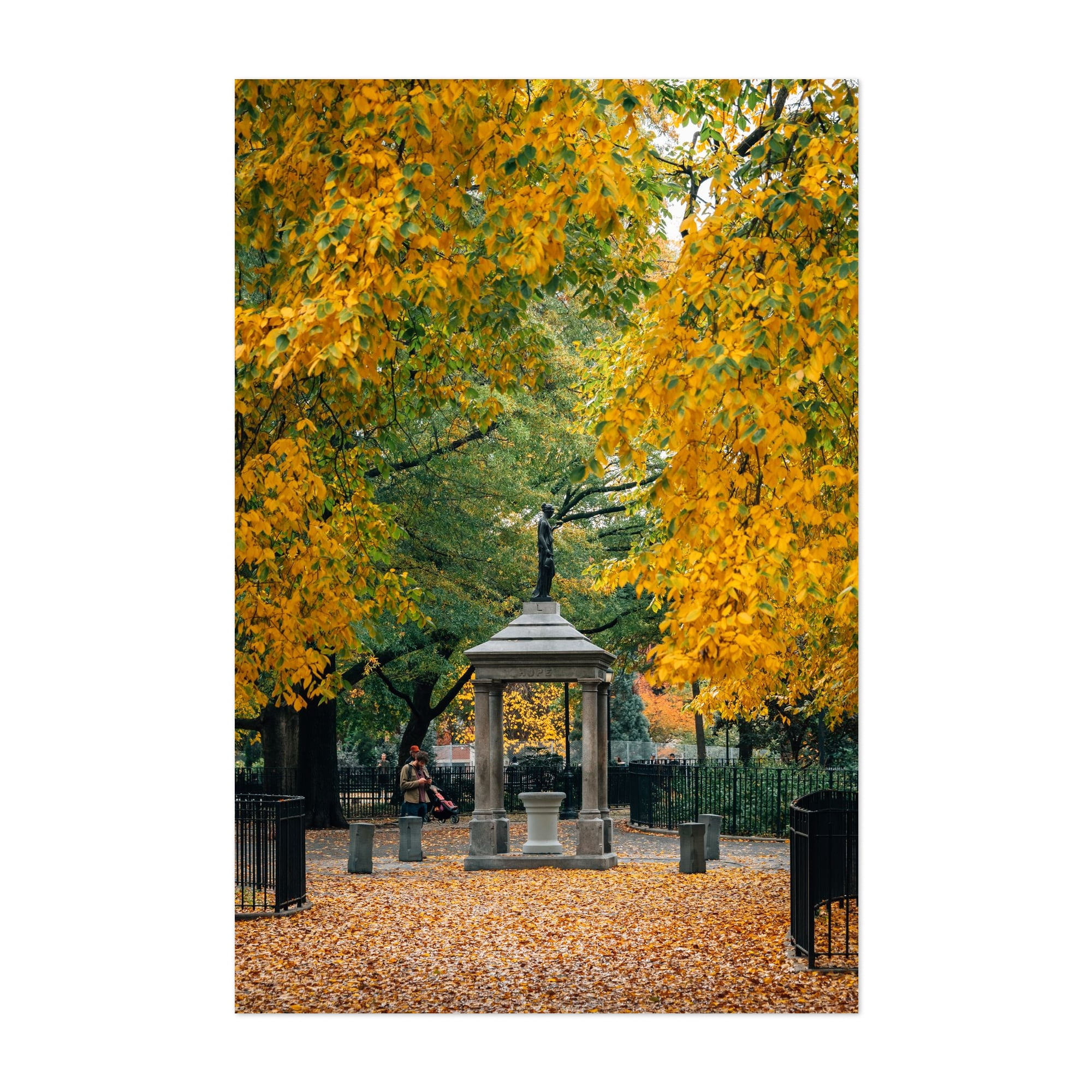 Tompkins Square Autumn - Manhattan New York Photography Unframed Wall ...