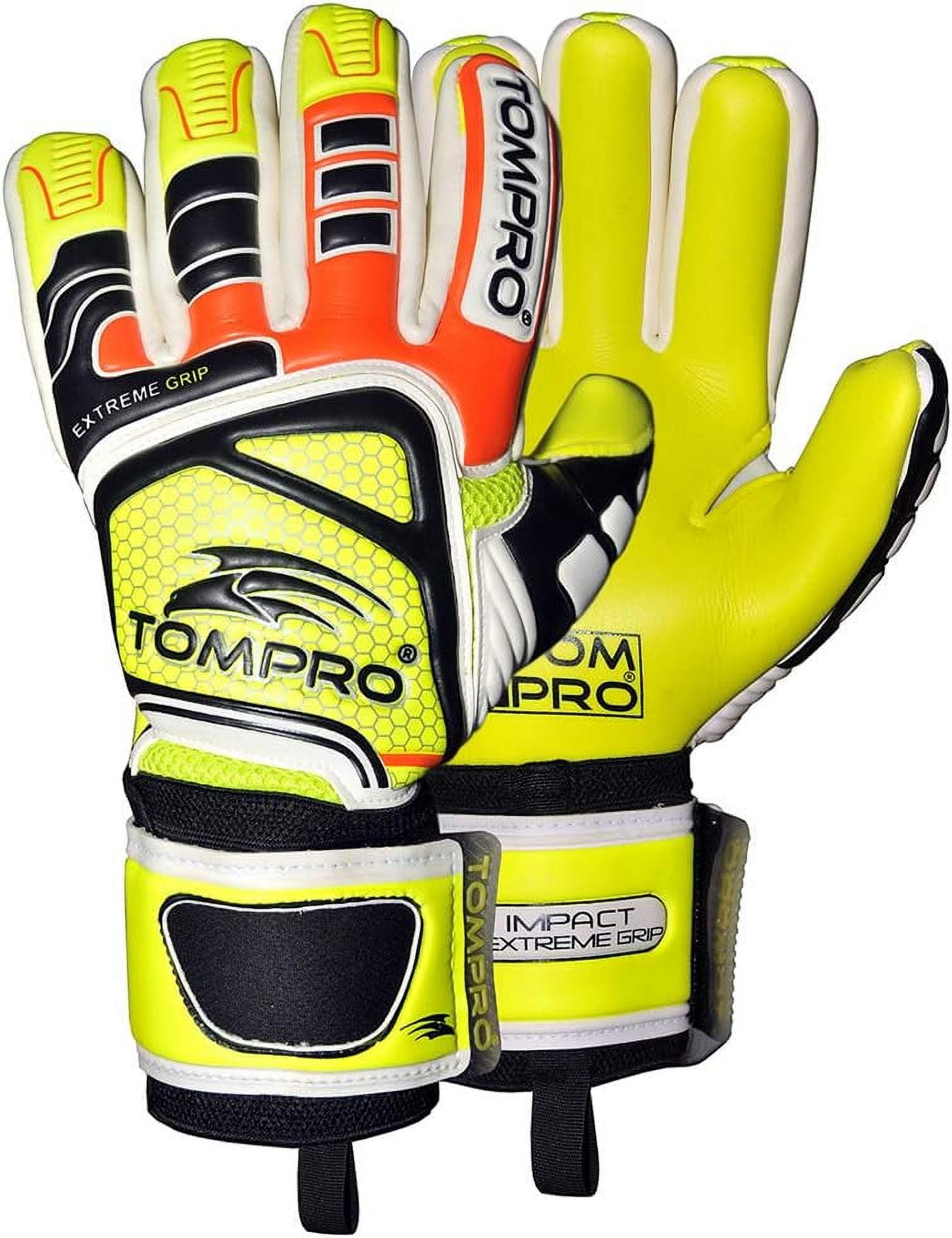 Tompro Extreme Grip Negative Cut Goalkeeper Goalie Gloves Giga Grip ...