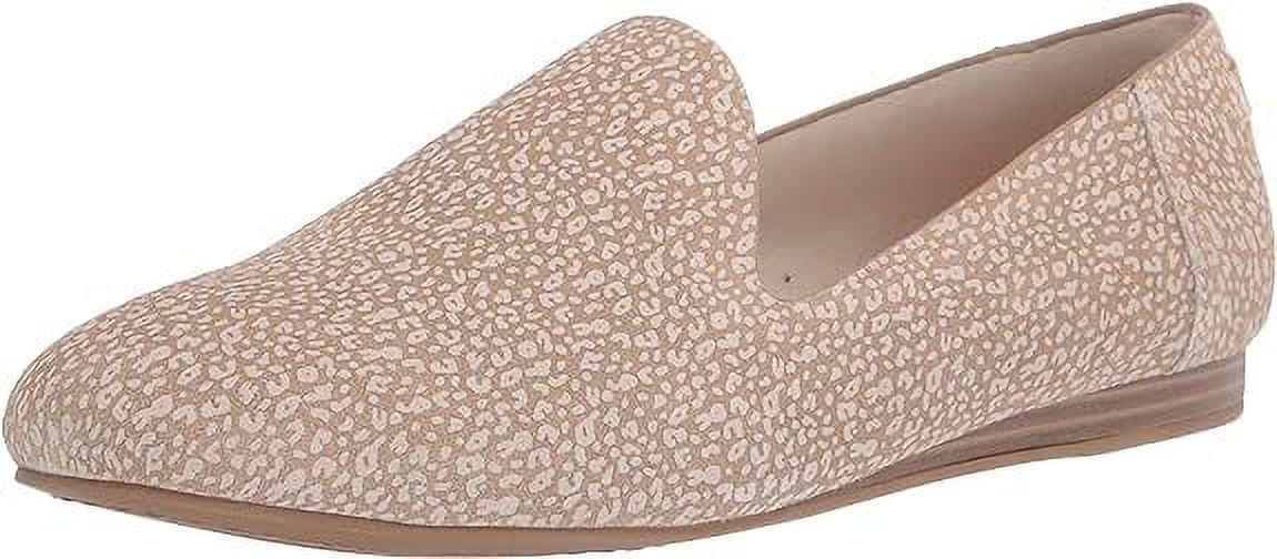 Toms Darcy Natural Mini Leopard Printed Suede Almond Toe Slip On ...