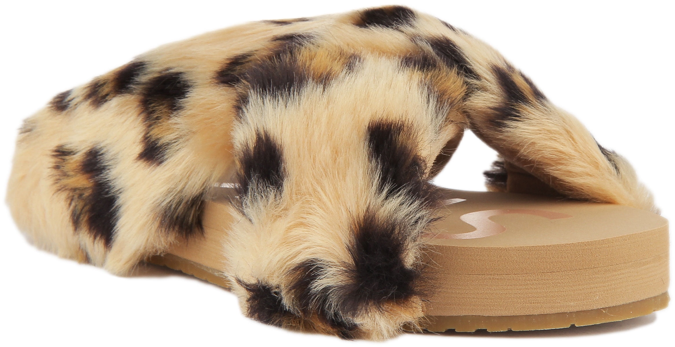 Toms Susie EVA Women's Faux Fur Platform Slippers In Leopard Size 6 ...