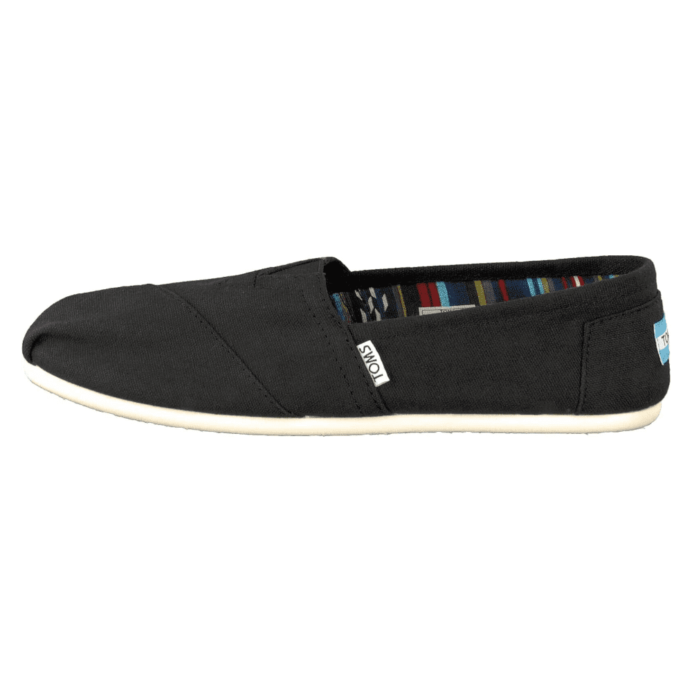 Toms Women's Classic Canvas Black Ankle-High Slip-On Shoes - 6.5M ...
