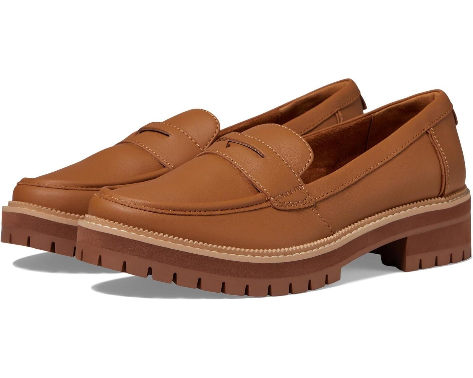 Toms Women's Shoes Cara Casual Leather Lug Loafers 10020214 - Walmart.com