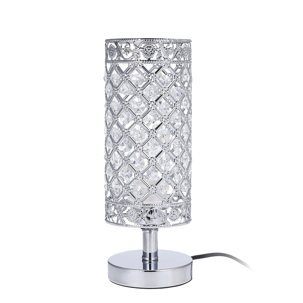 Tomshine Crystal Bedside Table Lamp, Desk Light UL-listed Decorative ...