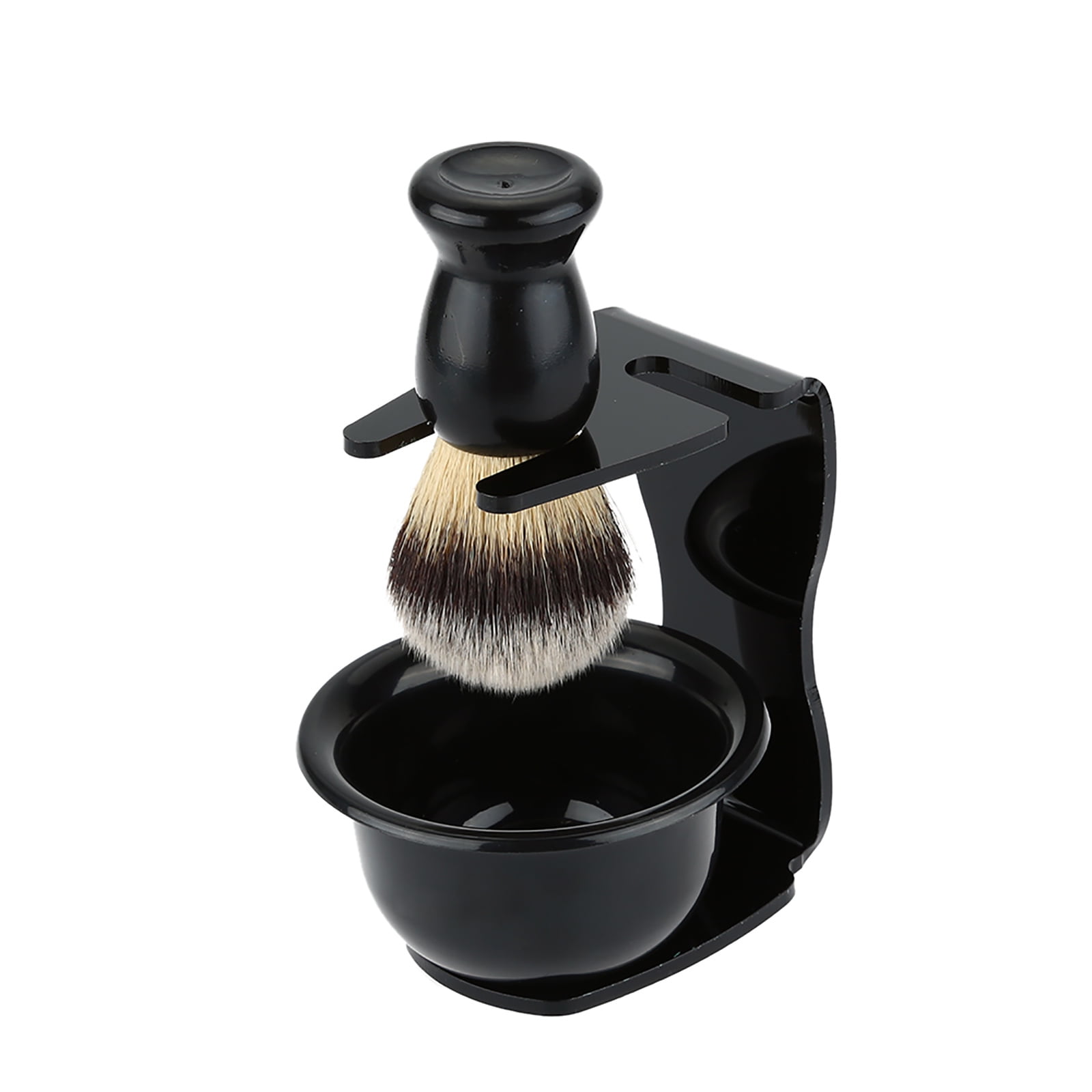 3 In 1 Shaving Brush Kit Shaving Frame Base + Shaving Soap Bowl ...