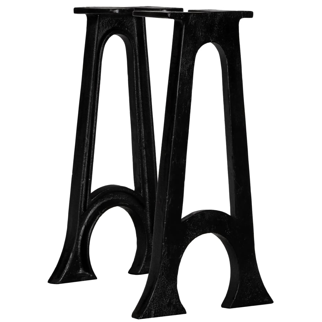 Tomshoo Bench Legs 2 pcs with Arched Base A-Frame Cast Iron - Walmart.com