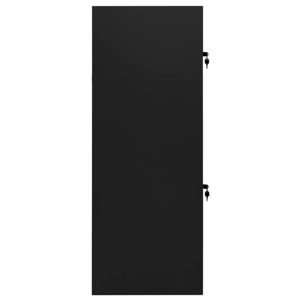 Tomshoo Saddle Cabinet, Black, 20.9x20.9x55.1, High-Quality Steel ...