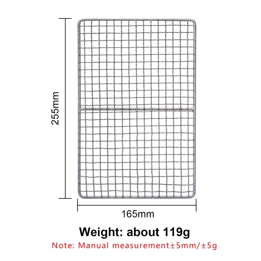 Tomshoo Titanium Mini BBQ Grill Charcoal Barbecue Grill Food Carbon ...