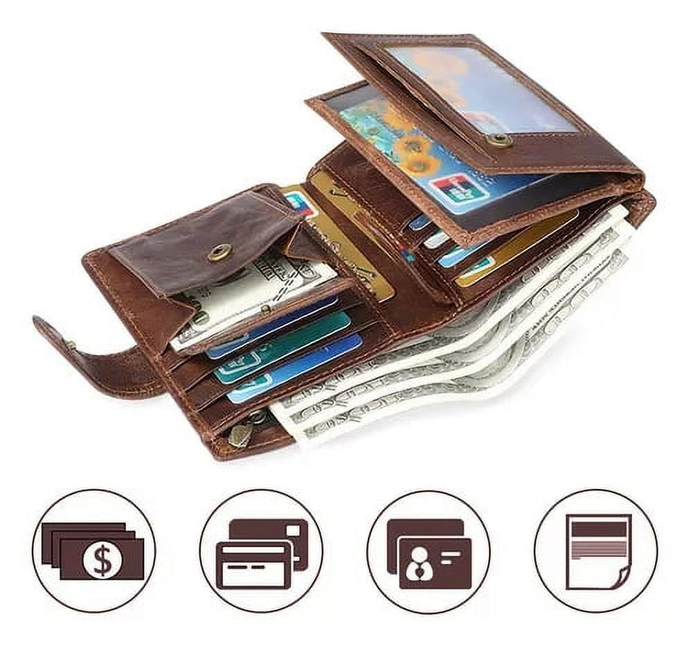 Tomtoc Slim Minimalist Front Pocket Rfid Blocking Leather Wallets With ...