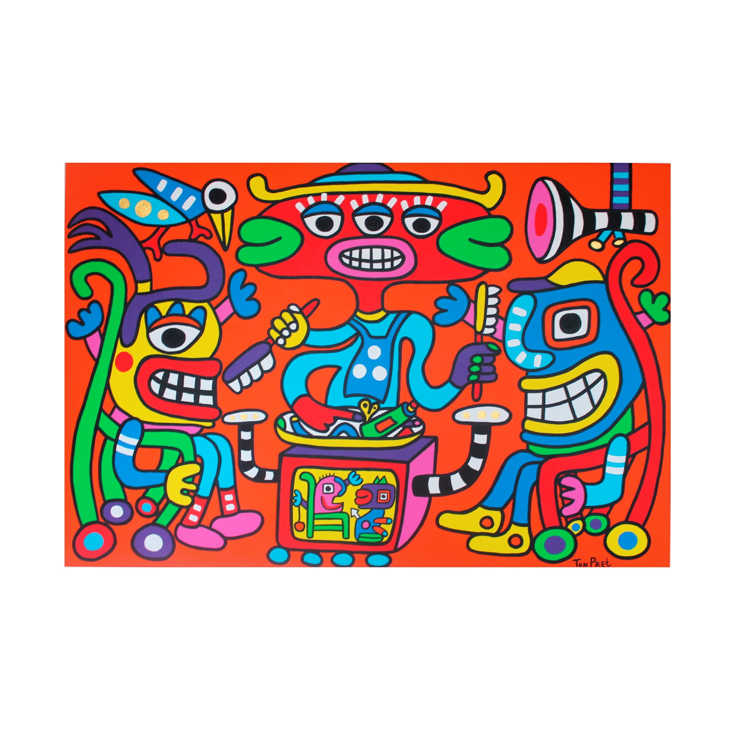 Ton Pret 'A Bright Smile Is More Precious Than Golden Pearls 1' Canvas ...