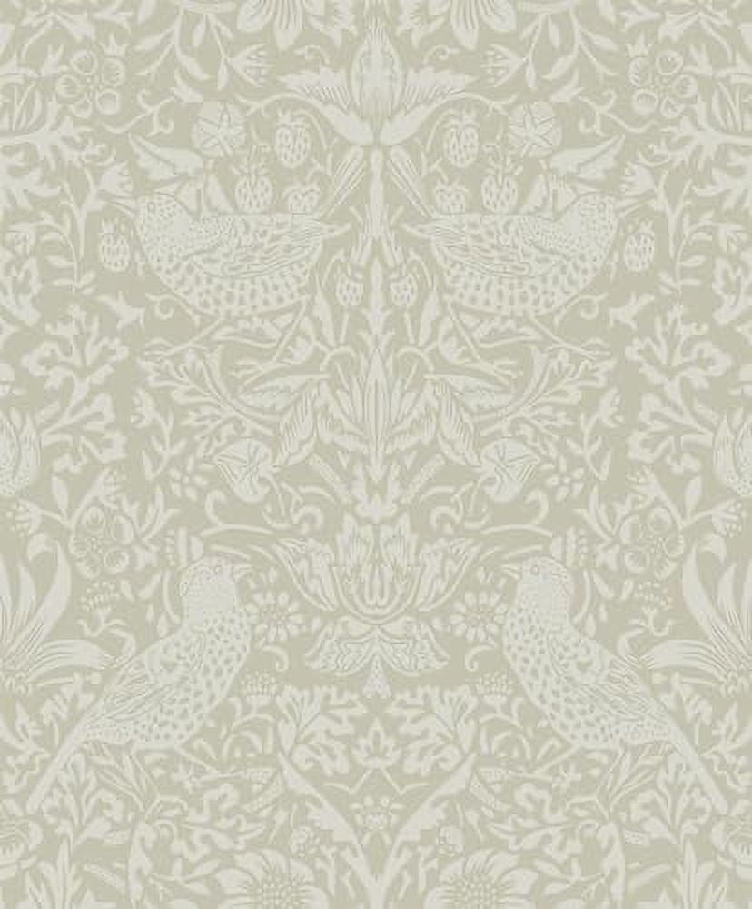 Tonal Bird Garden Vintage Peel and Stick Wallpaper (Neutral) - Walmart.com