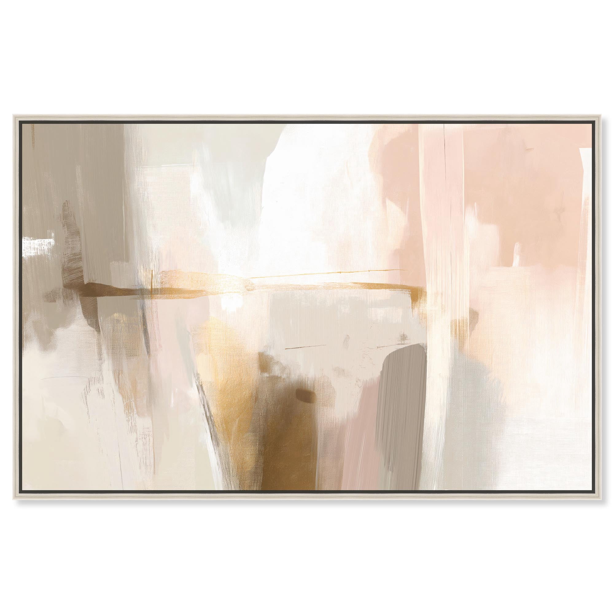 Tonal Gradations II Canvas Minimalist Boho by Art Remedy, Silver Frame ...